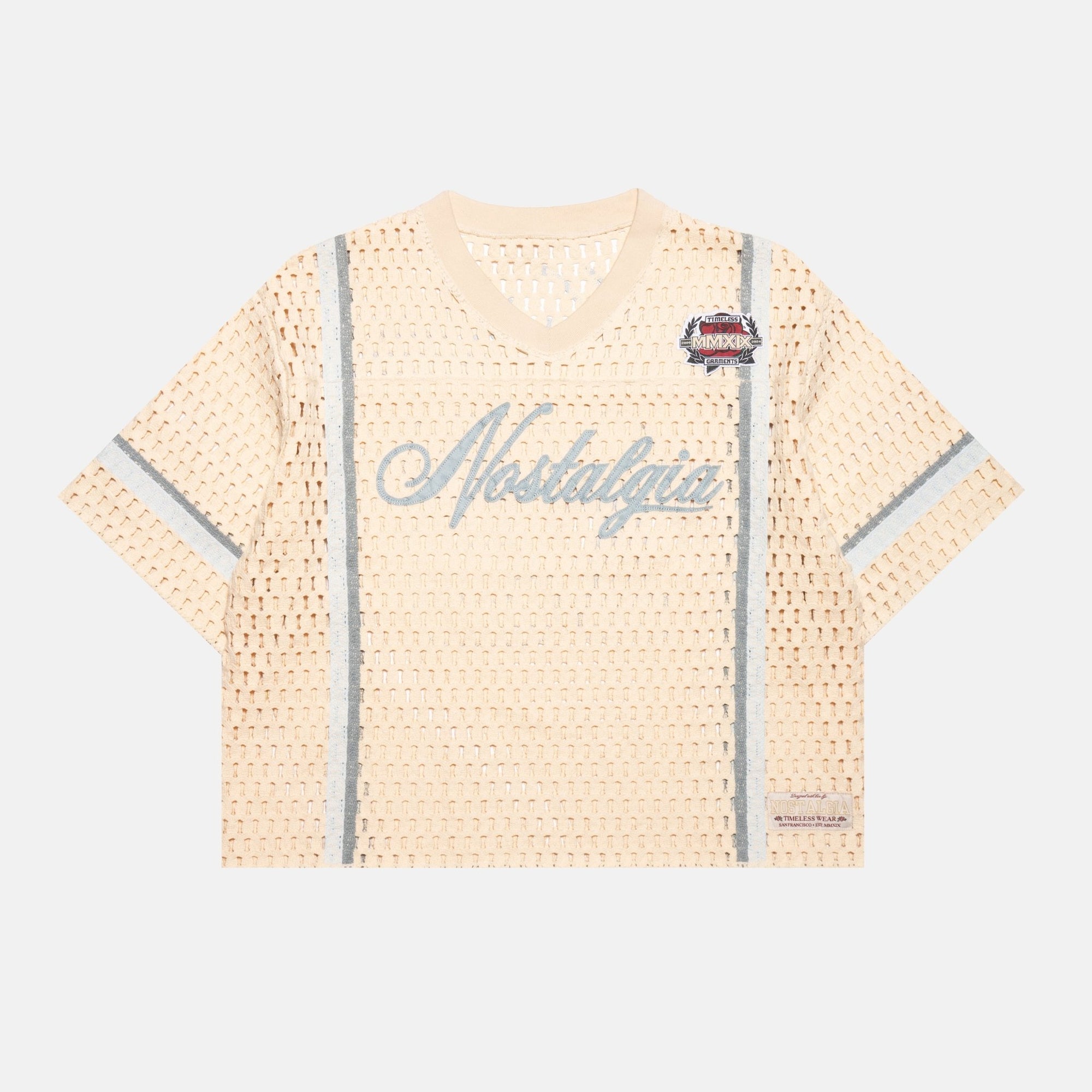 CREAM CROCHET JERSEY – Nostalgia